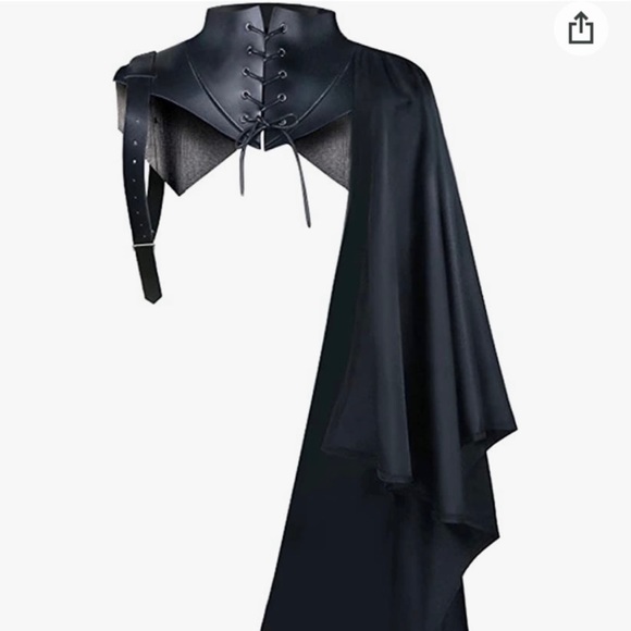 Accessories | Single Shoulder Armor Pu Faux Leather Theatre Cosplay ...